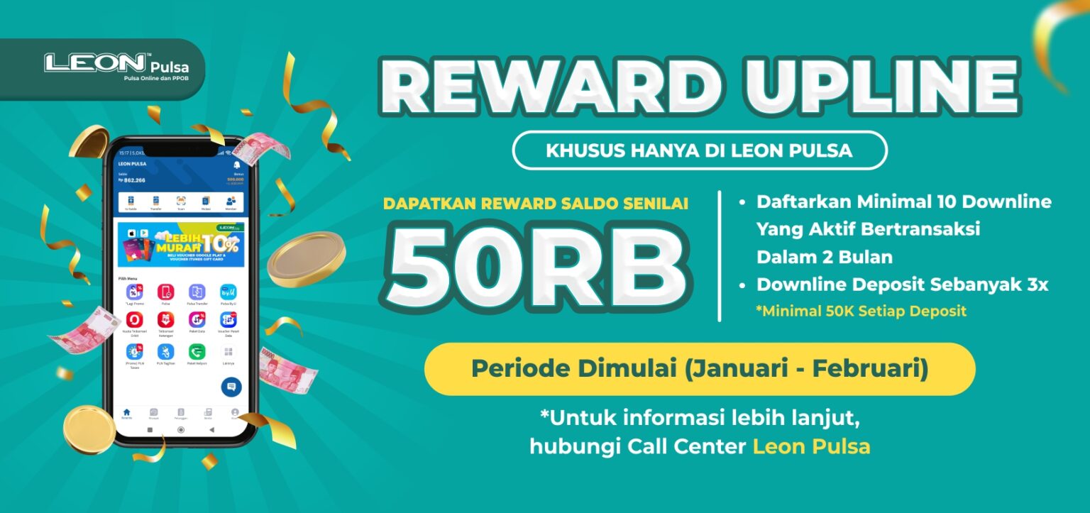 Reward Upline | Aplikasi Leon Pulsa